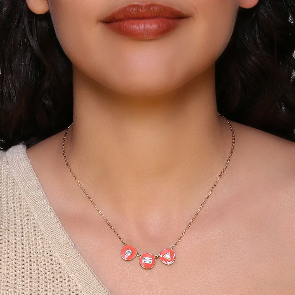 Colar casual esmaltado | Morana