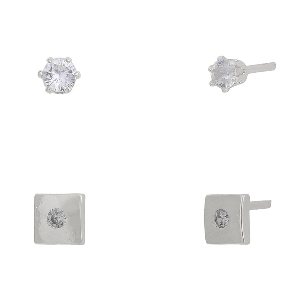 Kit brincos delicados em zircônia | Morana