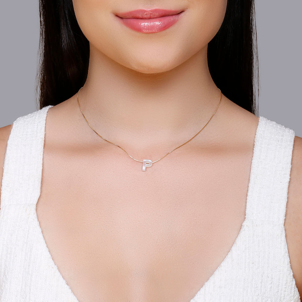 Colar letra "P" | Morana