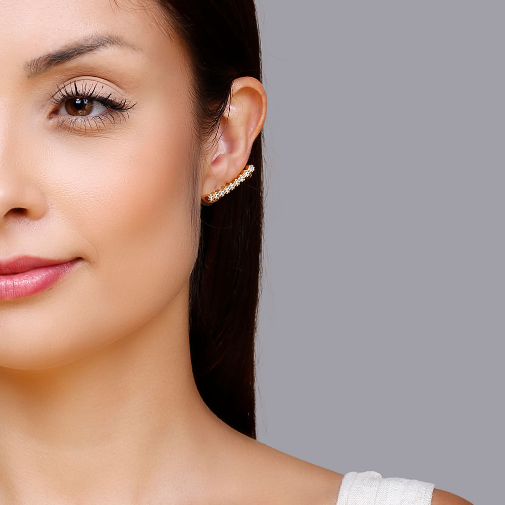 Ear cuff em zircônias | Morana