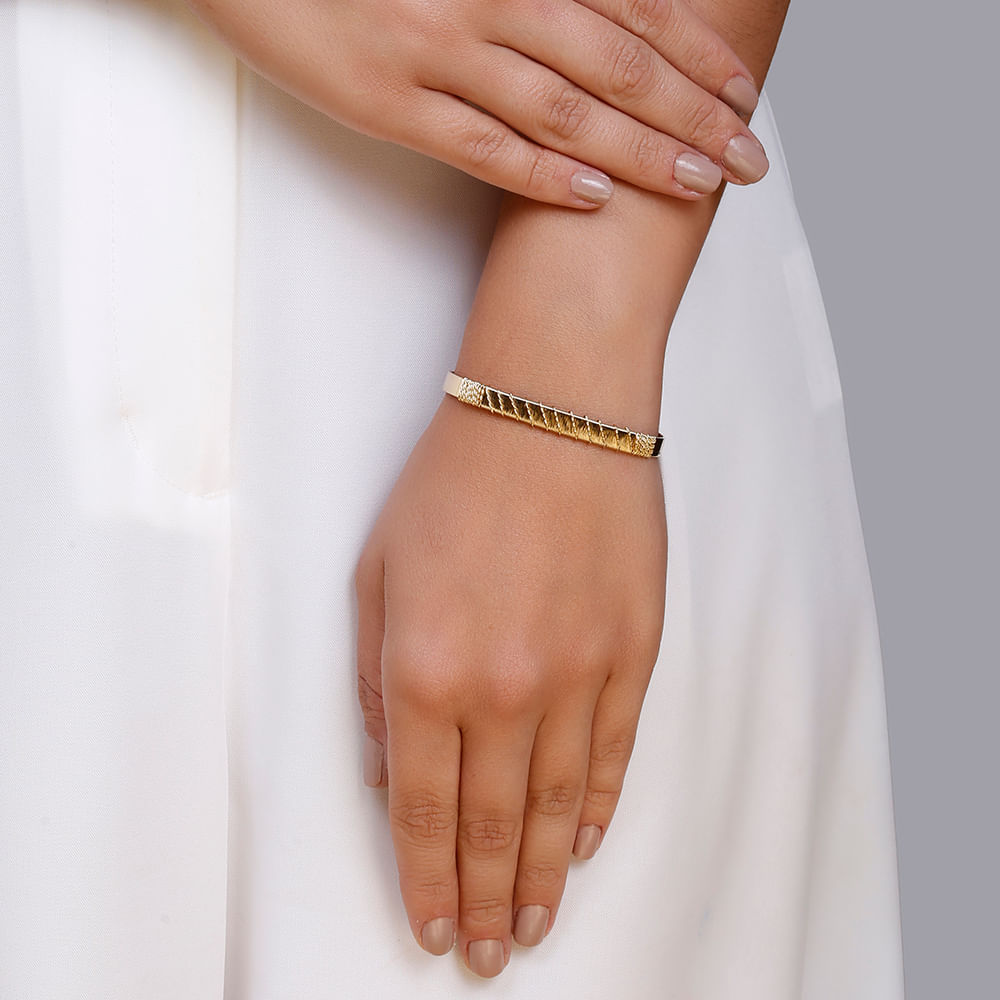 Pulseira Rígida Trabalhada | Morana