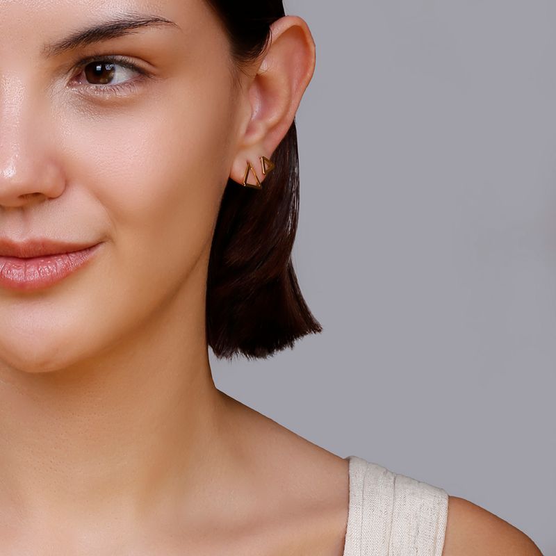 Kit brincos de triângulo | Morana