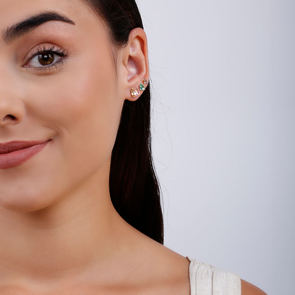 Kit brincos 2º furo de gota