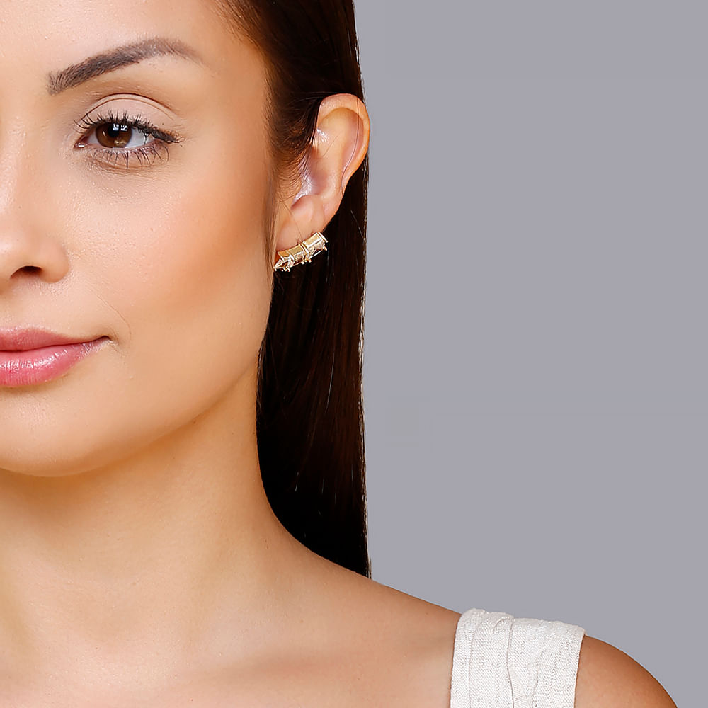 Ear cuff em zircônia|Morana